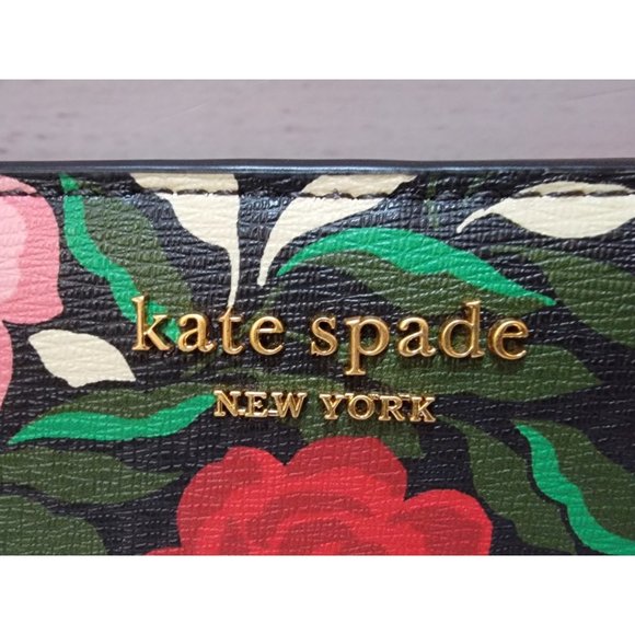 kate spade | Bags | Kate Spade Morgan Rose Garden Slim Bifold Wallet ...